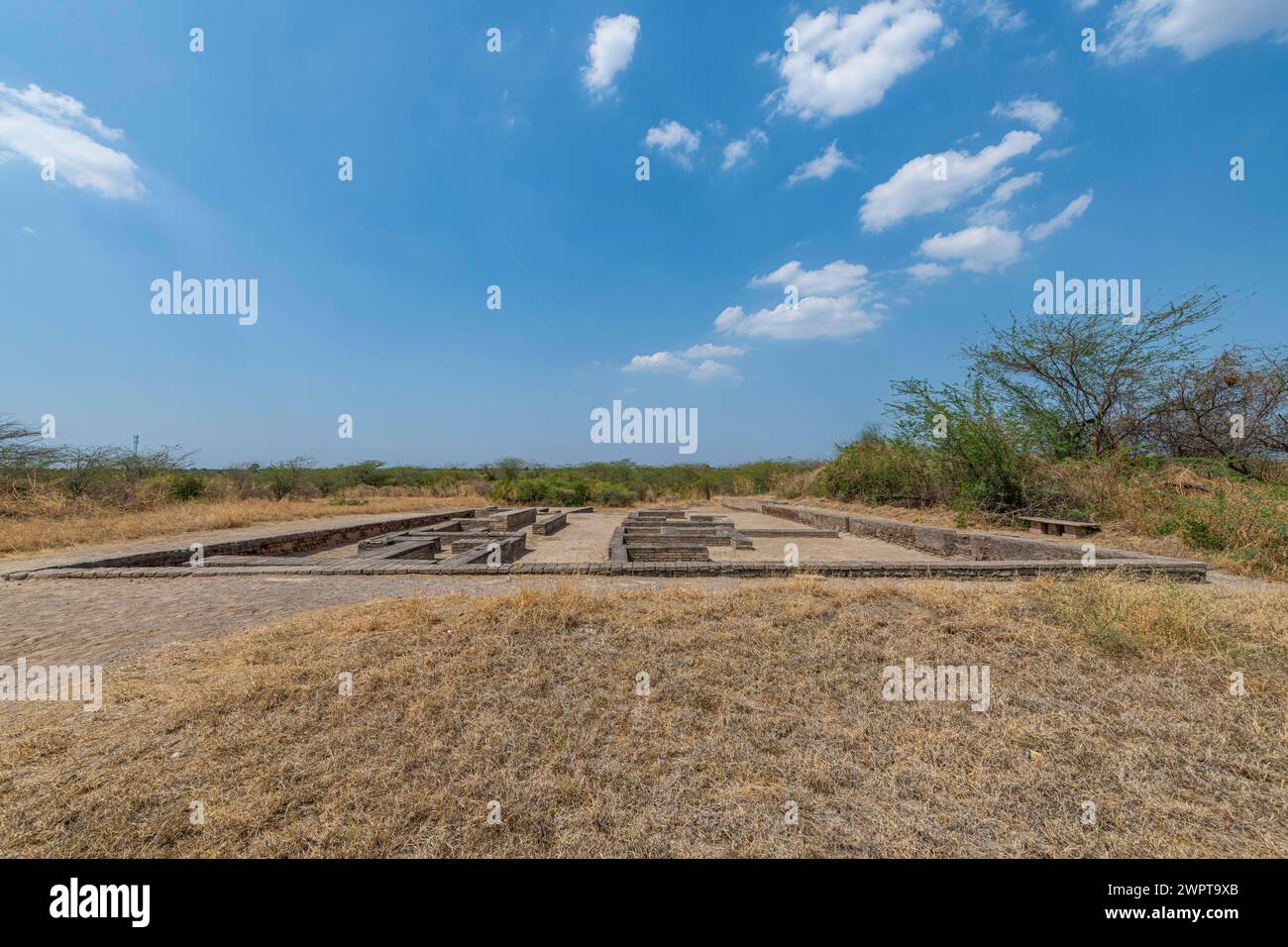 Lothal southernmost site of the ancient Indus Valley civilisation, Gujarat, India Stock Photo ...