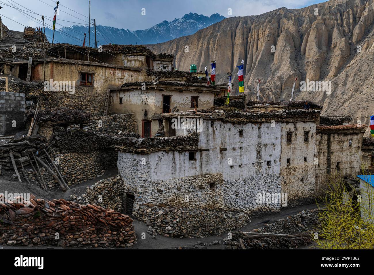 Remote Tetang village, Kingdom of Mustang, Nepal Stock Photo - Alamy
