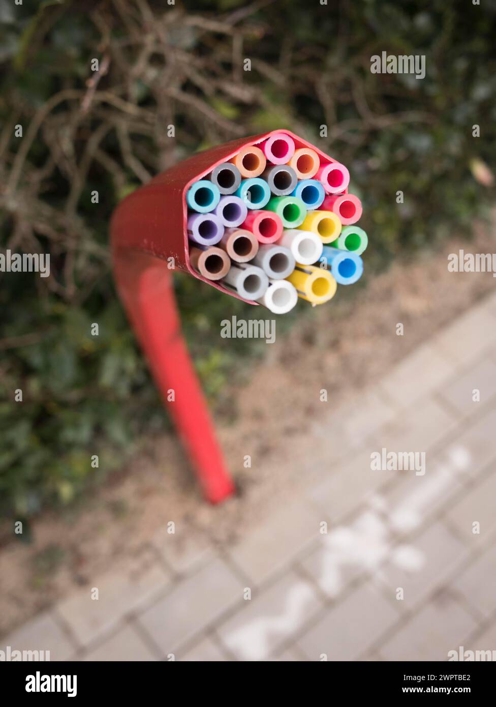 Fibre optic cable, laying, broadband, Internet, Lueneburg, Lower Saxony ...