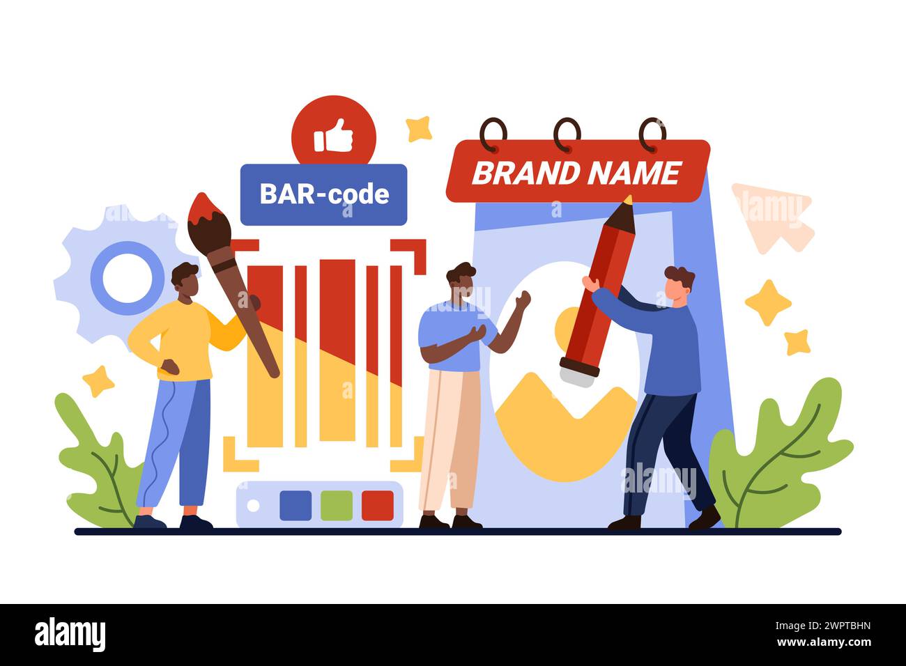 Rebranding, company identity development and creation. Tiny people with ...