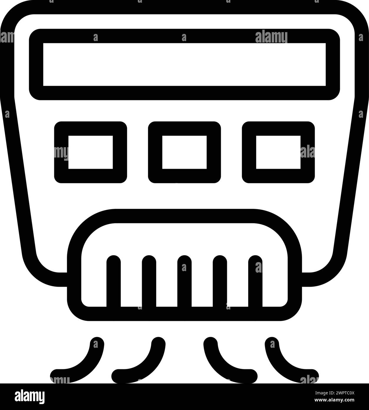 Blow dryer machine icon outline vector. Drying automated blower unit ...