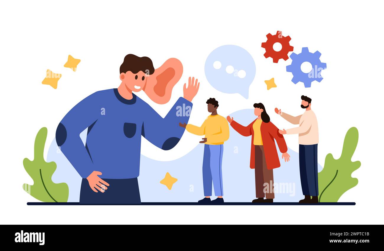 Cartoon business people talking big hi-res stock photography and images ...