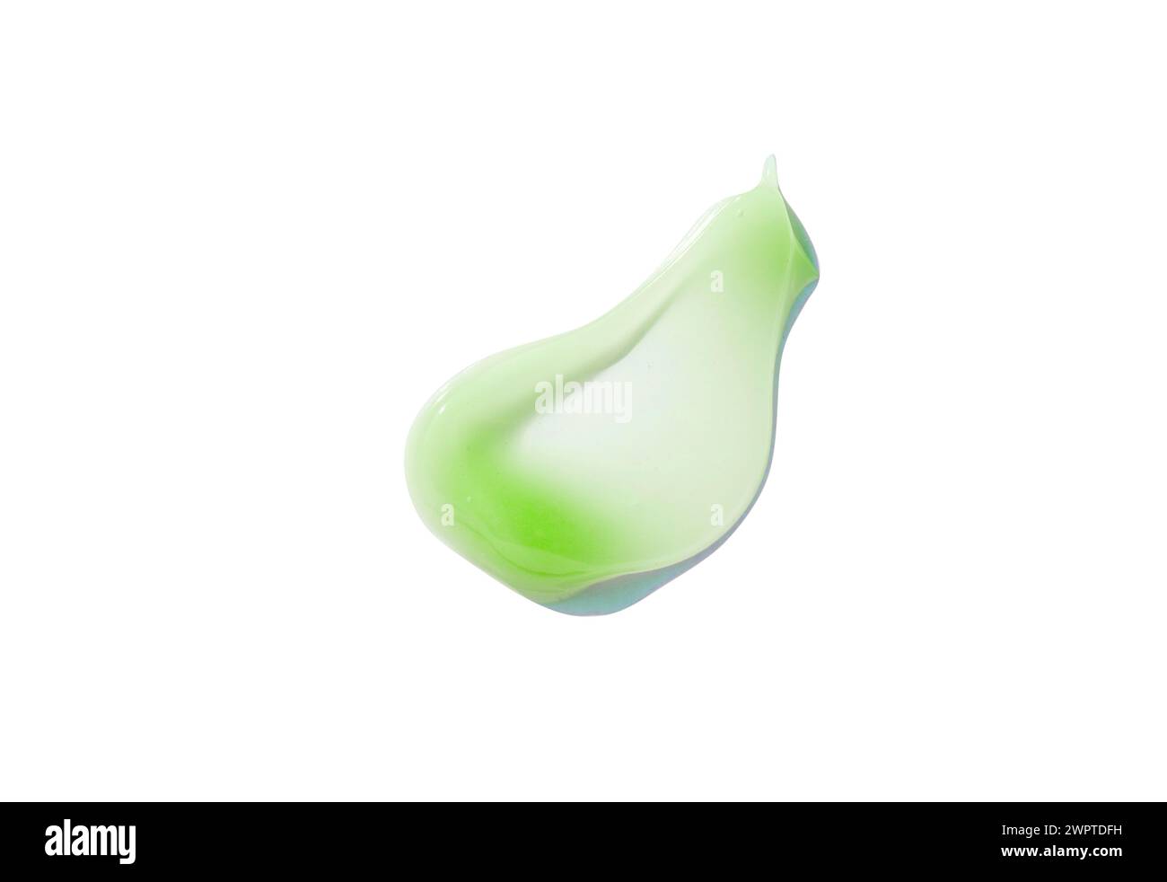 Translucent drop of liquid green Hydration cream with hyaluron for ...