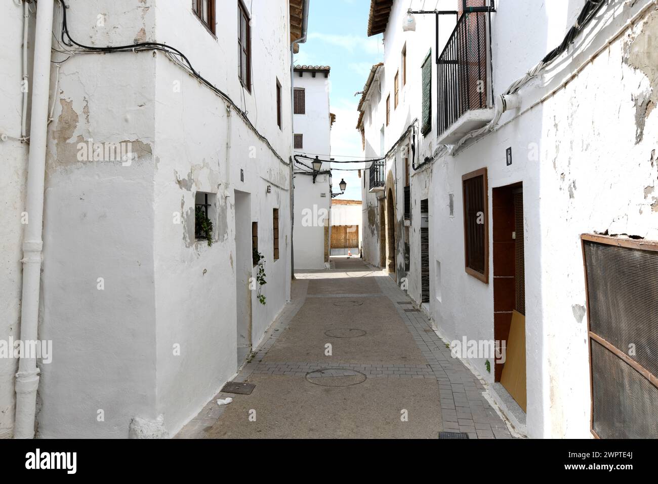 Requena, Barrio de la Villa (Medieval enclosure). Valencia, Spain Stock ...