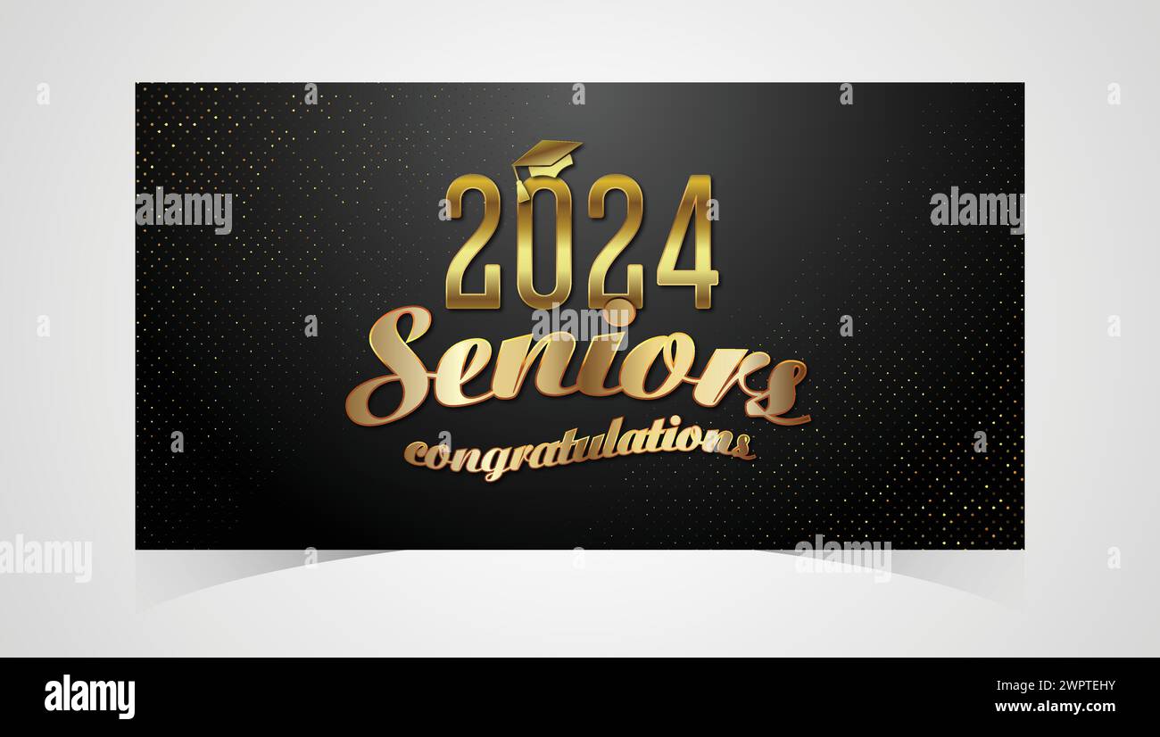 Class of 2024 Congratulations Graduates. Academic Cap and Diploma ...