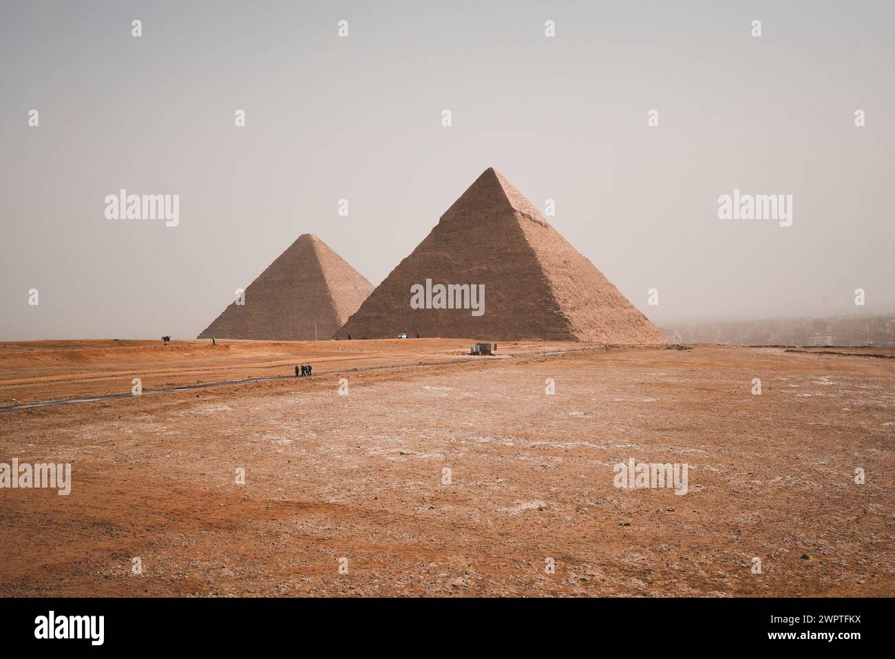 Giza pyramid complex in Egypt Stock Photo - Alamy