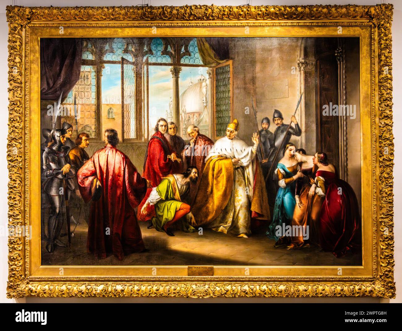 Doge Forscari sentencing his son to exile, Michelangelo Grigoletti ...