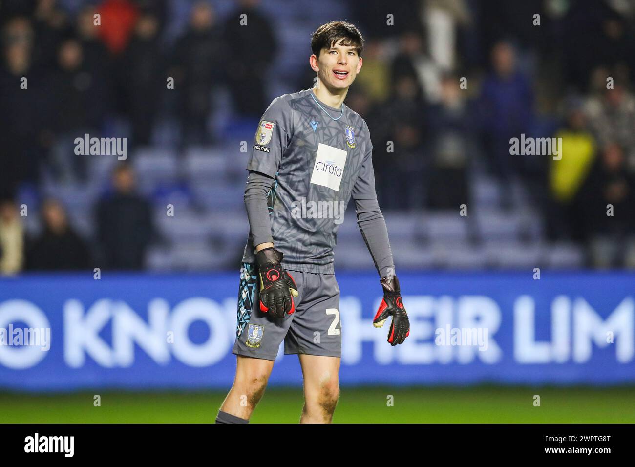 Sheffield, UK. 08th Mar, 2024. Sheffield Wednesday goalkeeper James ...