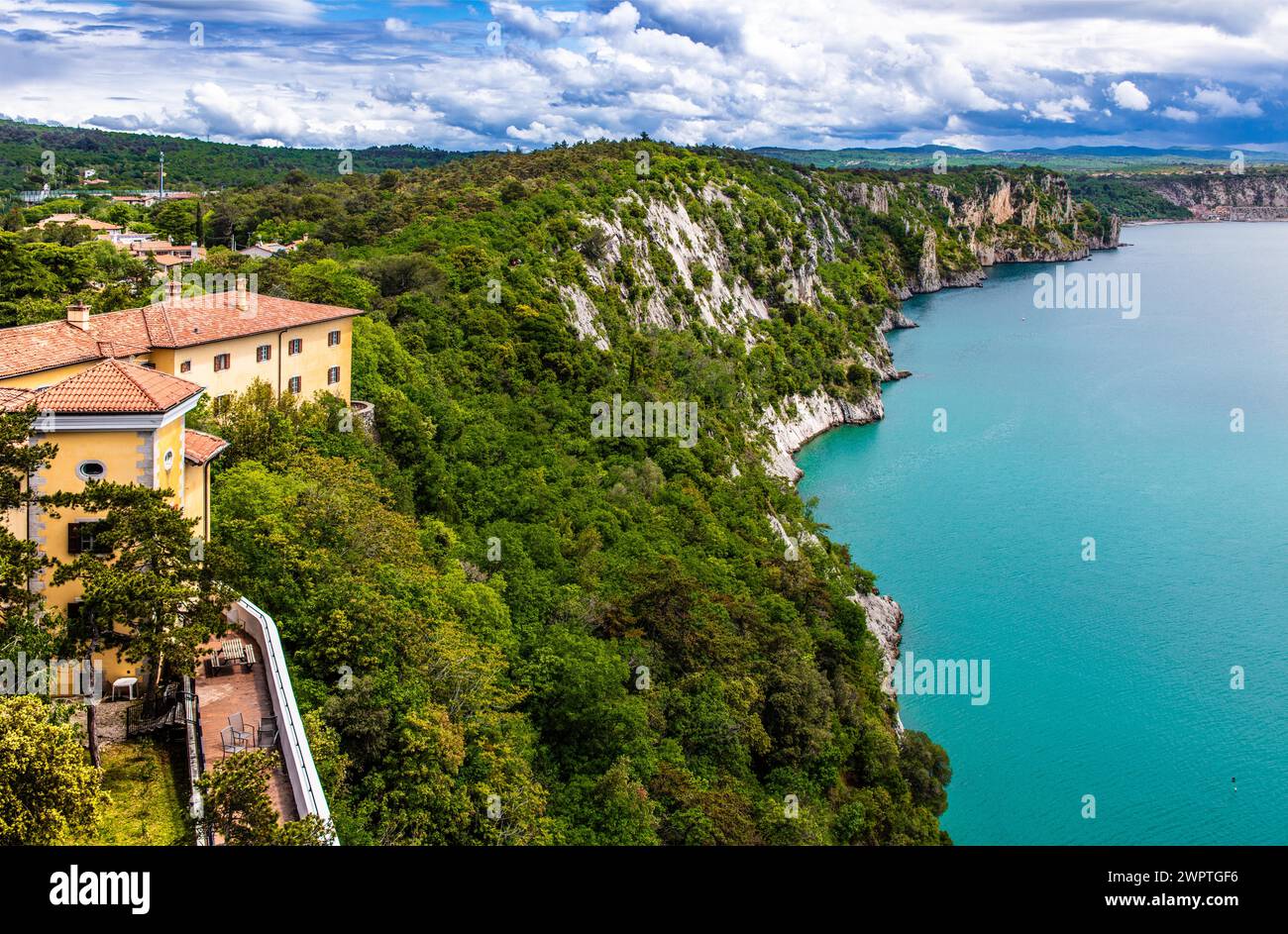 Duino Castle, with spectacular sea view, private residence of the Princes of Thurn und Taxis ...