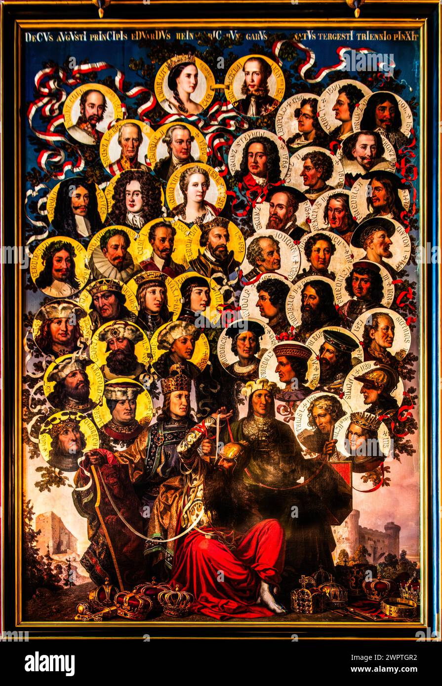 Paintings with ancestors, Thon Hall, Neo-Renaissance and Neo-Baroque ...