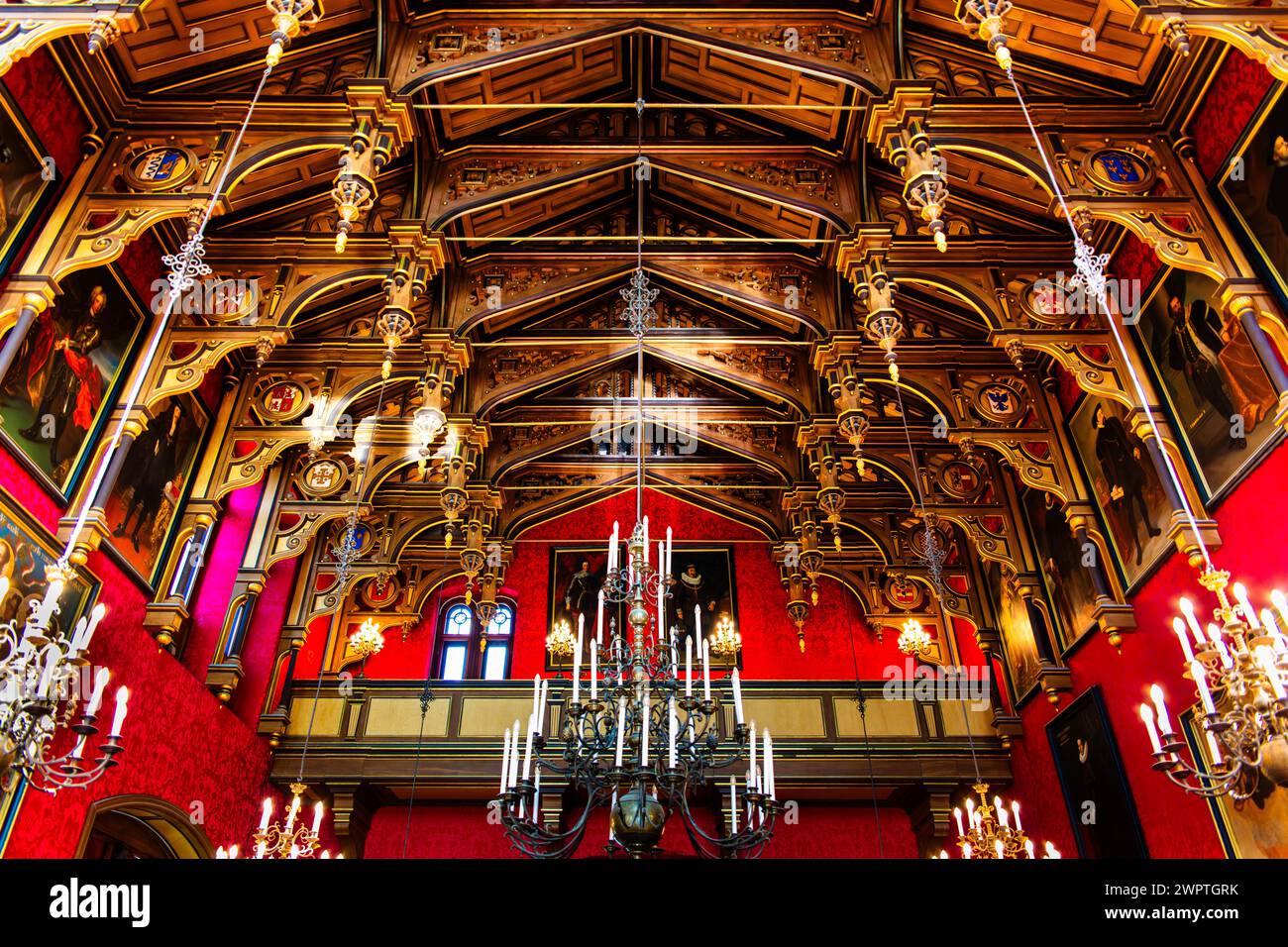 Throne room, neo-renaissance, neo-baroque style interior, Miramare ...