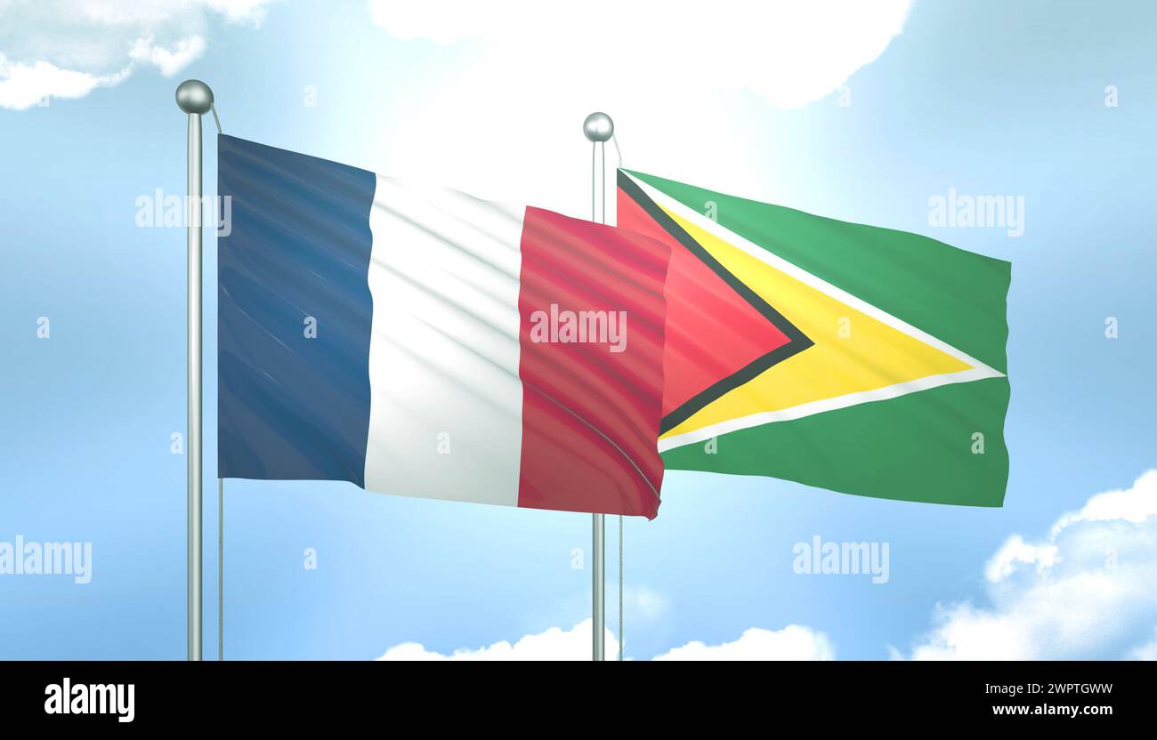 Flag of the french guyana hi-res stock photography and images - Alamy