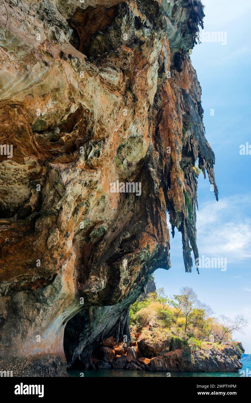Limestone cliffs at Railay Beach, limestone, limestone cliffs, travel ...