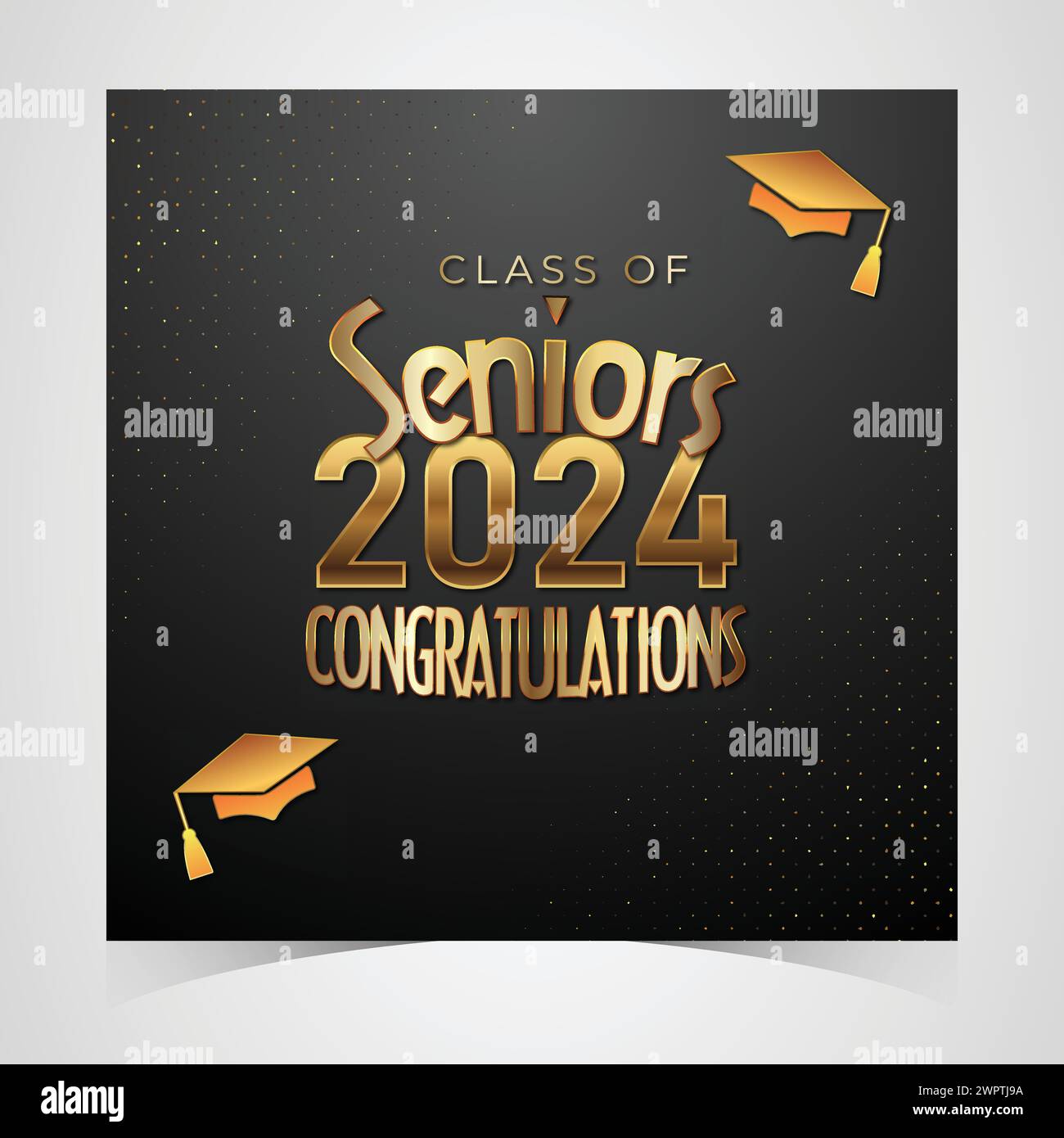 Class of 2024 Congratulations Graduates. Academic Cap and Diploma ...