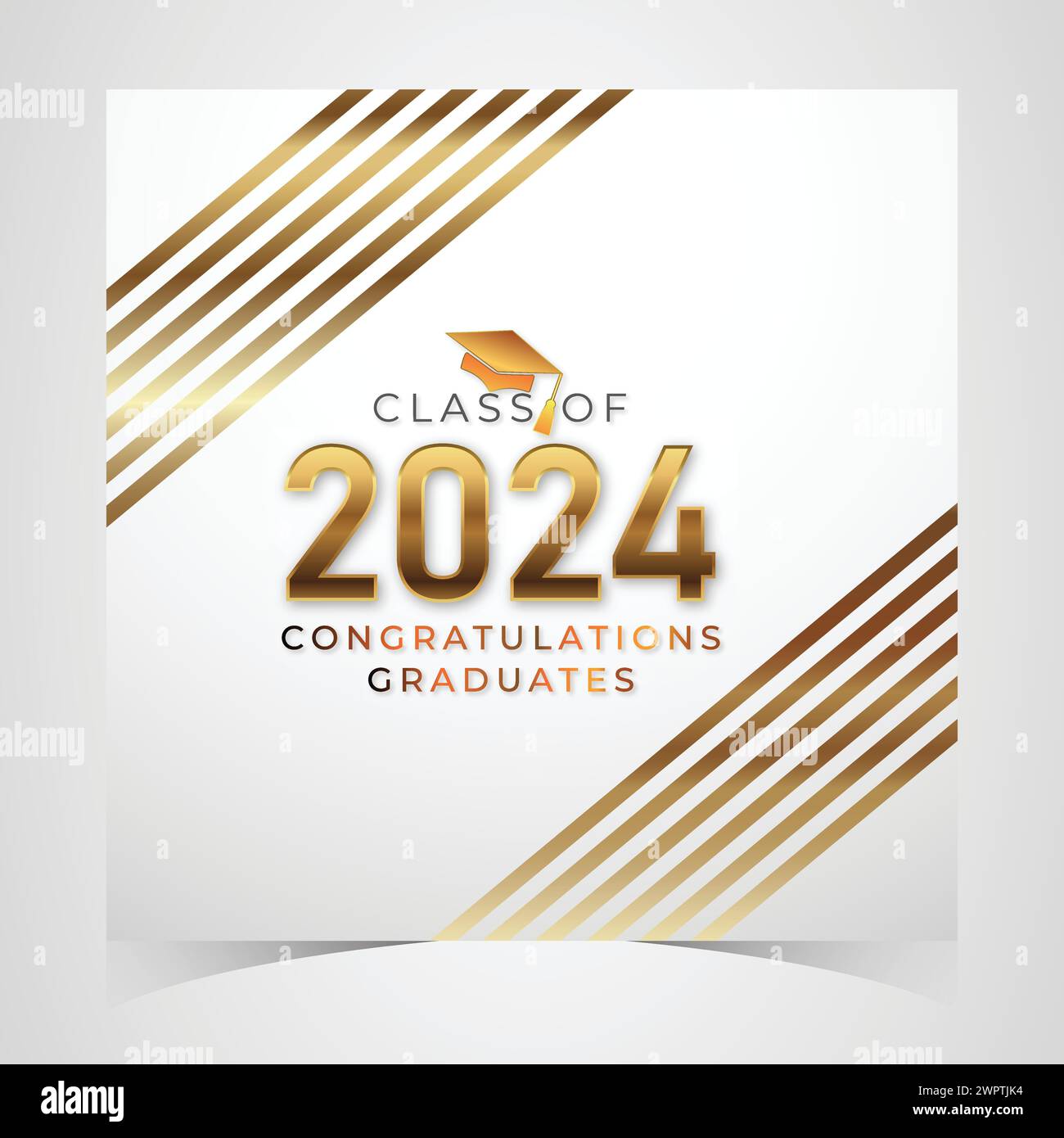 Class of 2024 Congratulations Graduates. Academic Cap and Diploma ...