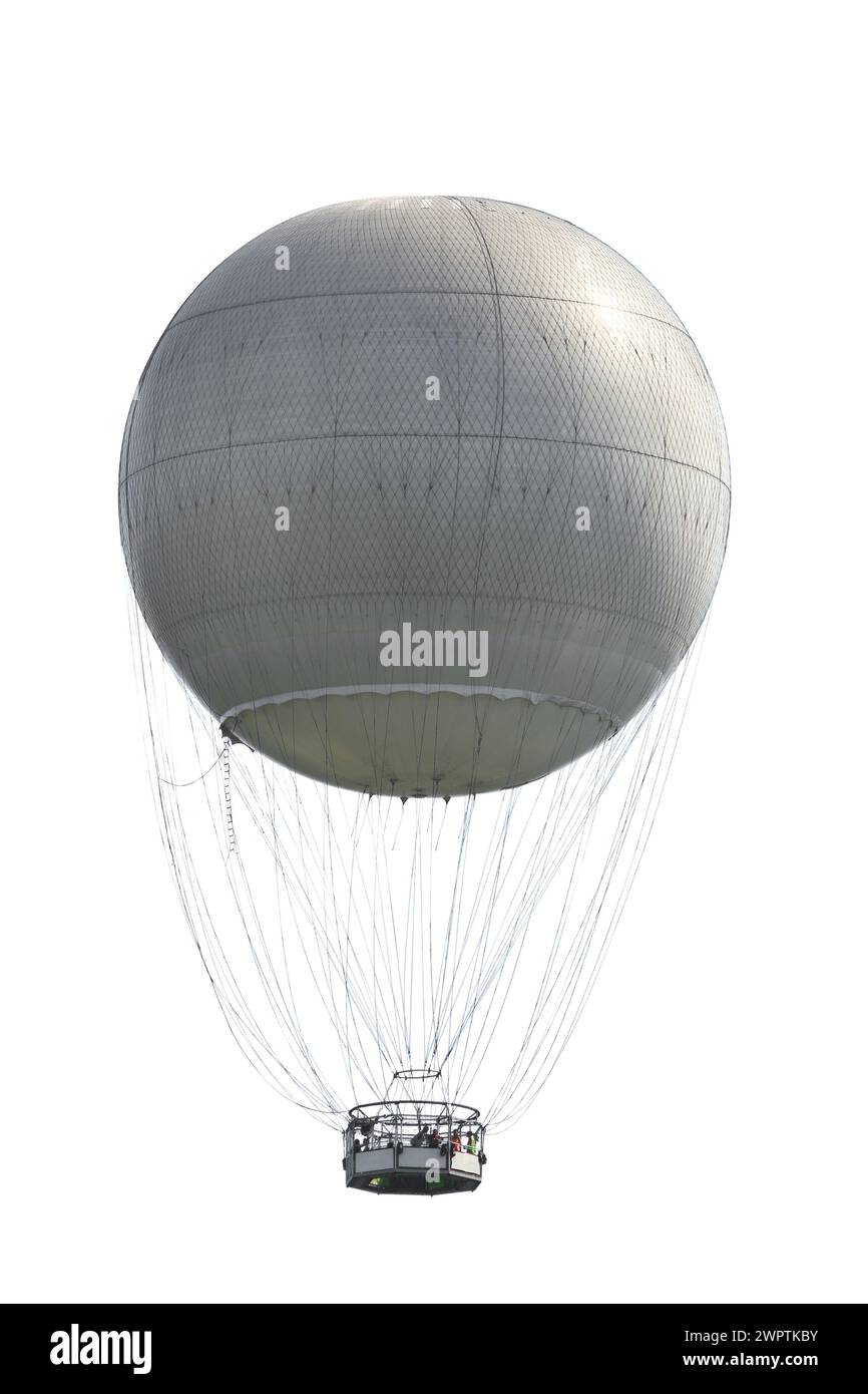 gray balloon but white background Stock Photo - Alamy