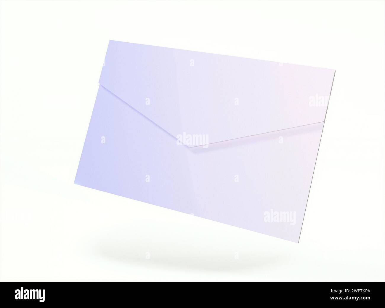 cartoon envelope icon on a white background 3d rendering Stock Photo ...