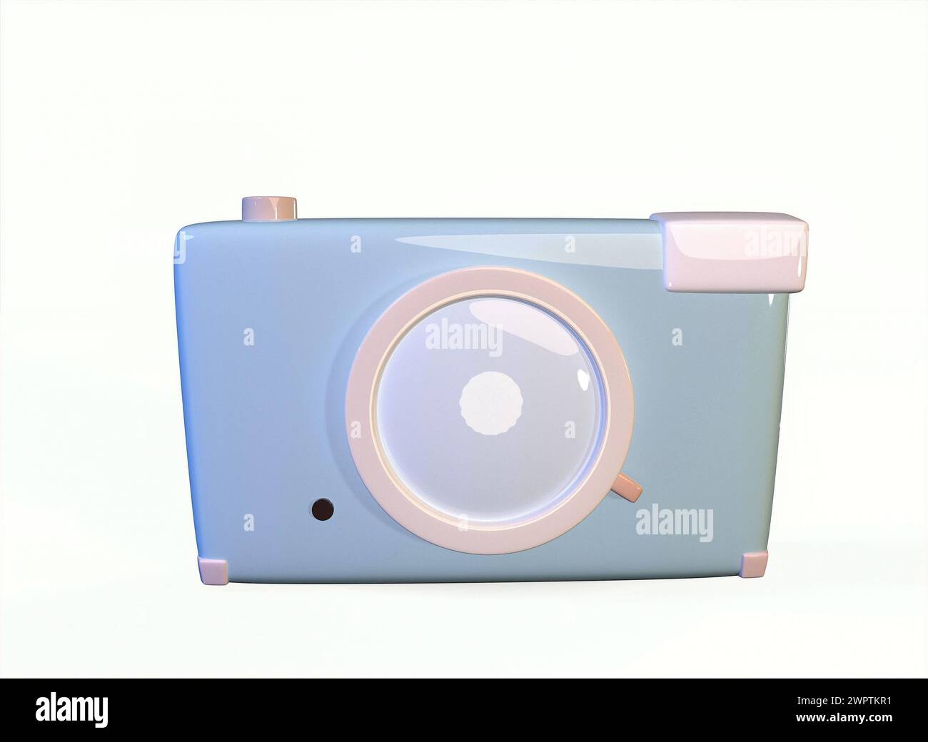 cartoon camera icon on a white background 3d rendering Stock Photo - Alamy