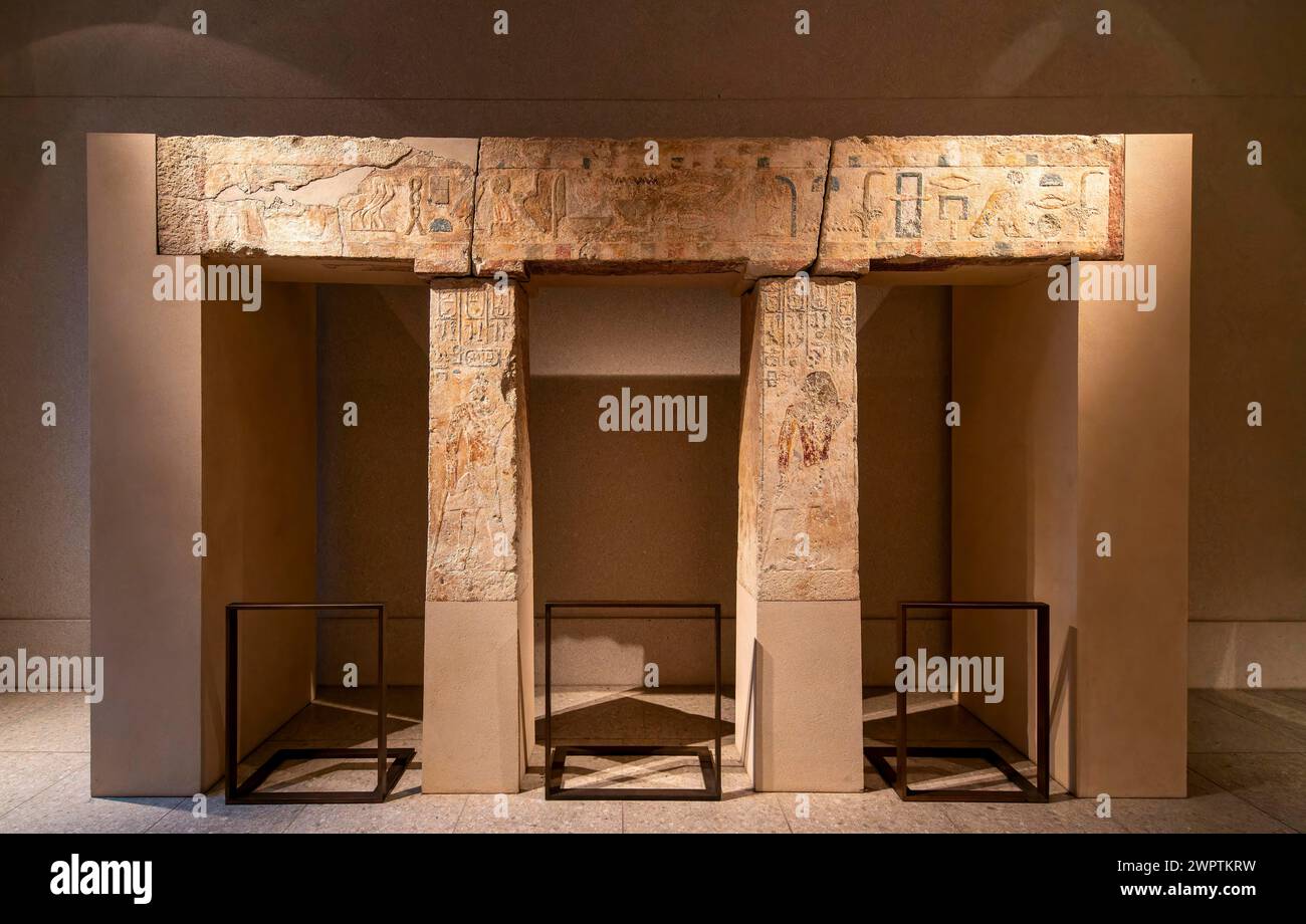 Ancient Egyptian Gate, Egyptian Museum and New Museum, Museum Island ...