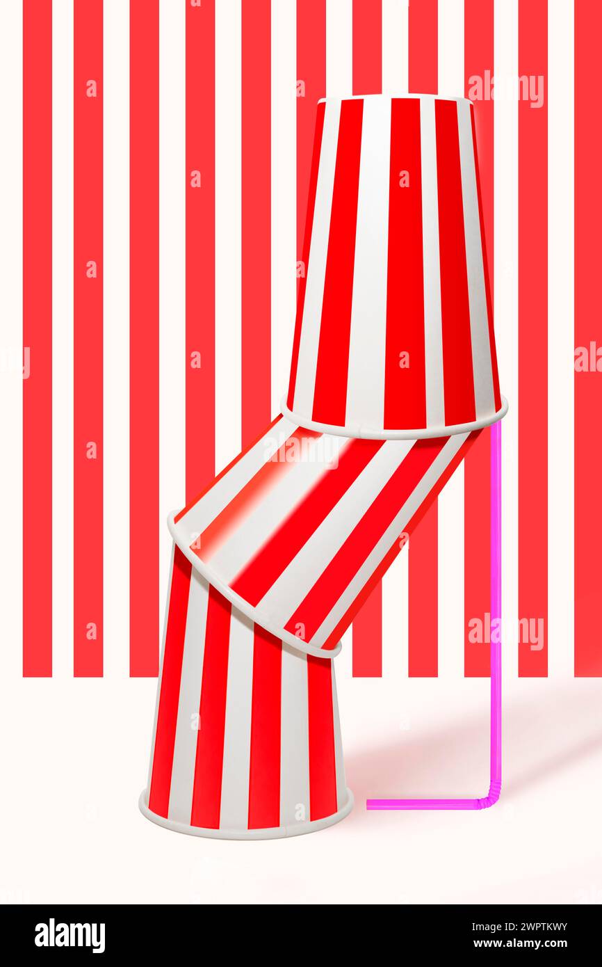 Red cups stacked hi-res stock photography and images - Alamy