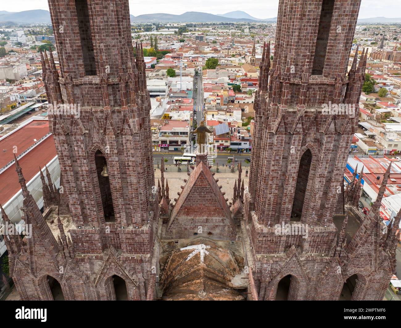 A scenic aerial view of the Zamora, Michoacan, Mexico Stock Photo - Alamy