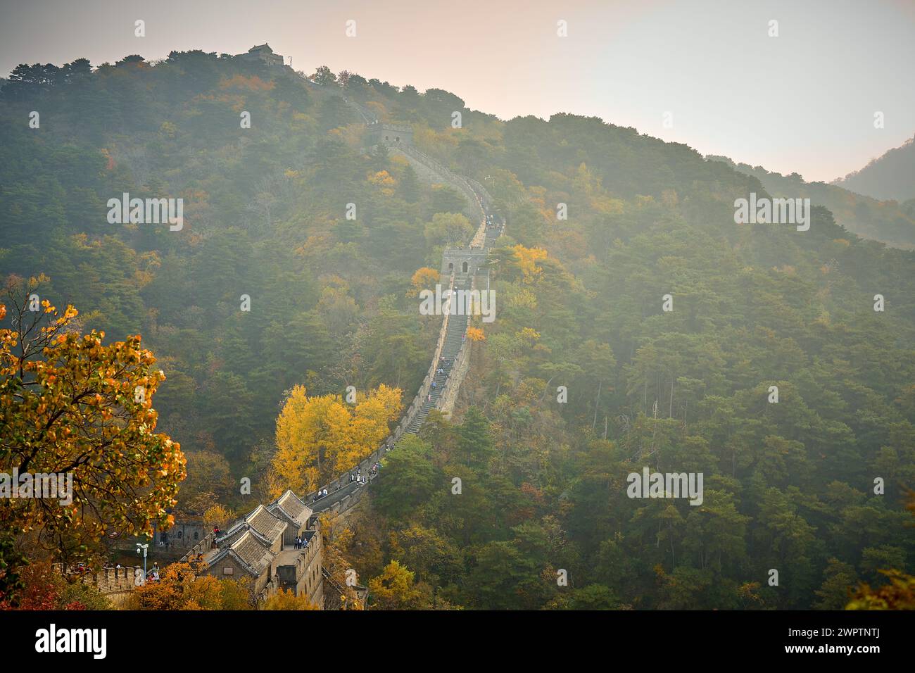 view of the Great Wall of China Stock Photo - Alamy