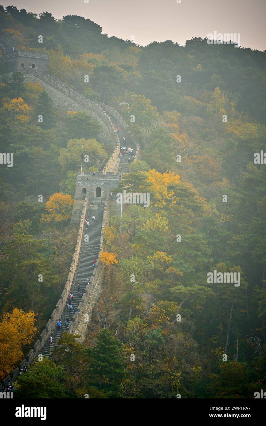 view of the Great Wall of China Stock Photo - Alamy