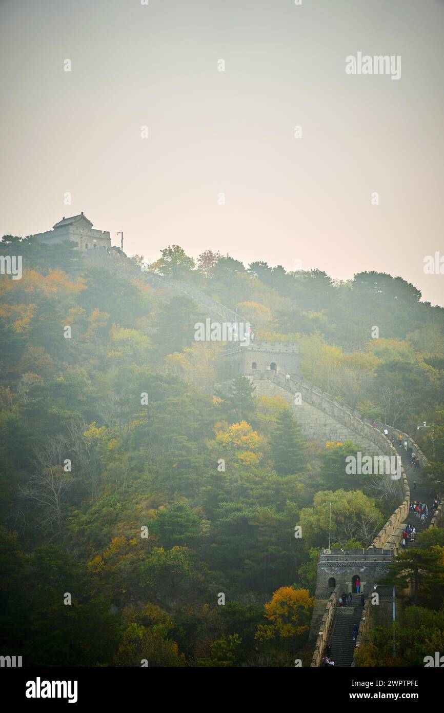 view of the Great Wall of China Stock Photo - Alamy