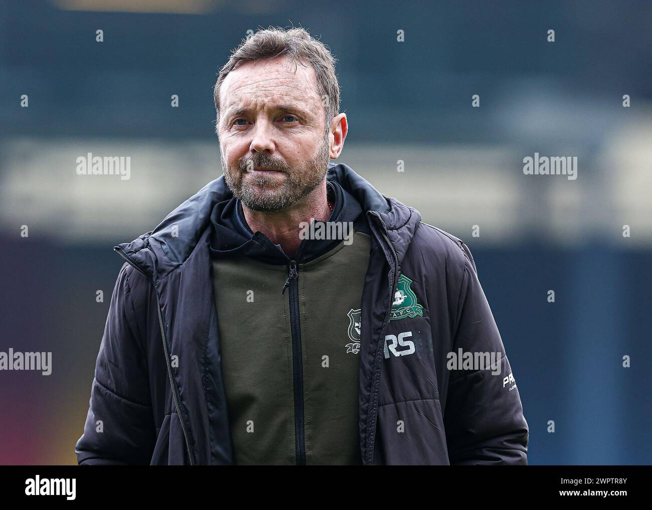 First team coach Simon Ireland of Plymouth Argyle arrives during the ...