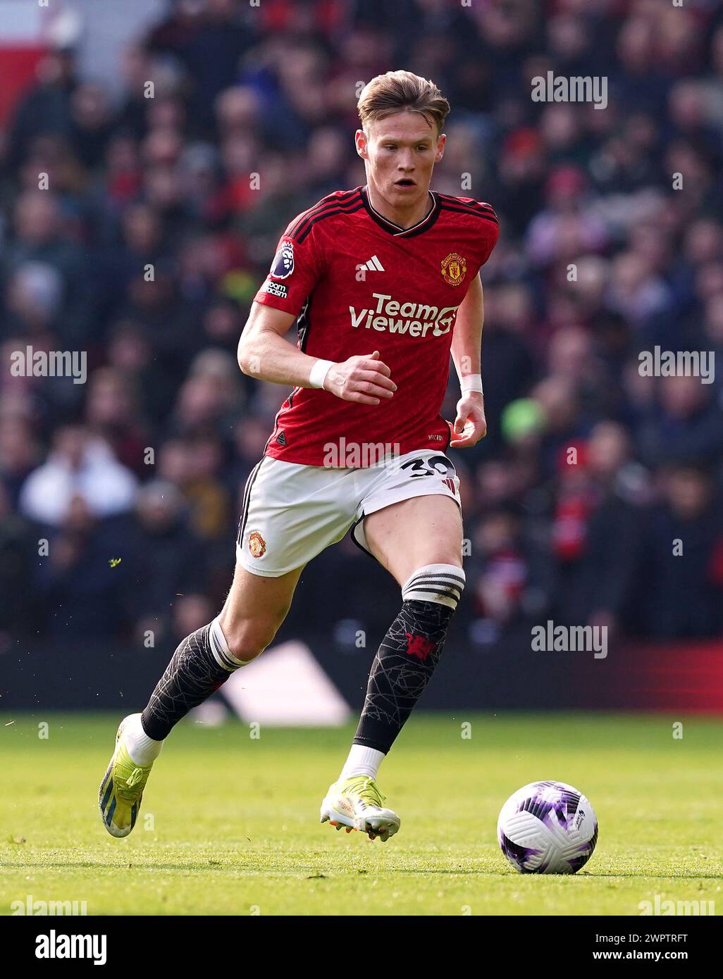 Manchester Uniteds Scott Mctominay During The Premier League Match At