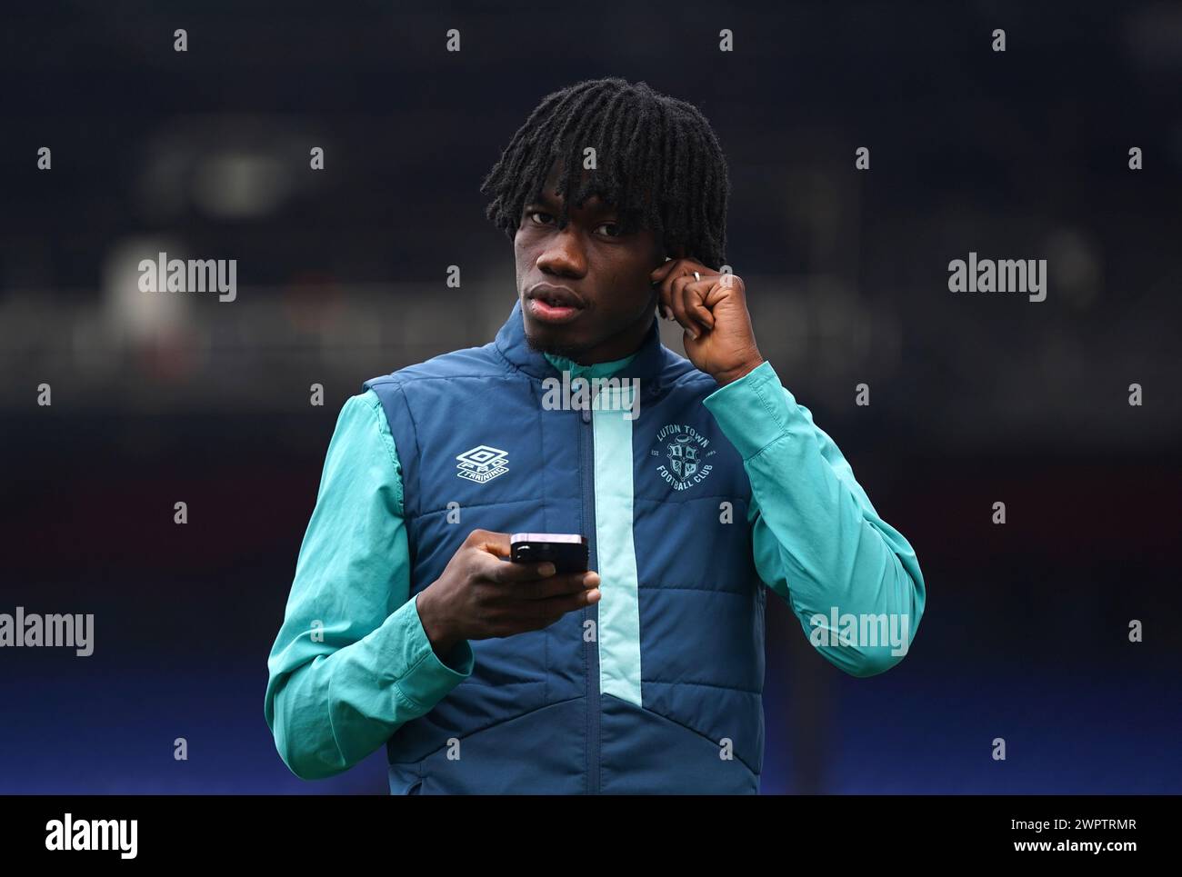 Luton Town's Issa Kabore ahead of the Premier League match at Selhurst ...