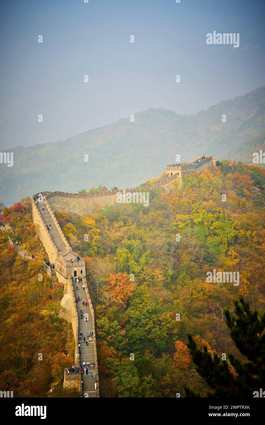 view of the Great Wall of China Stock Photo - Alamy