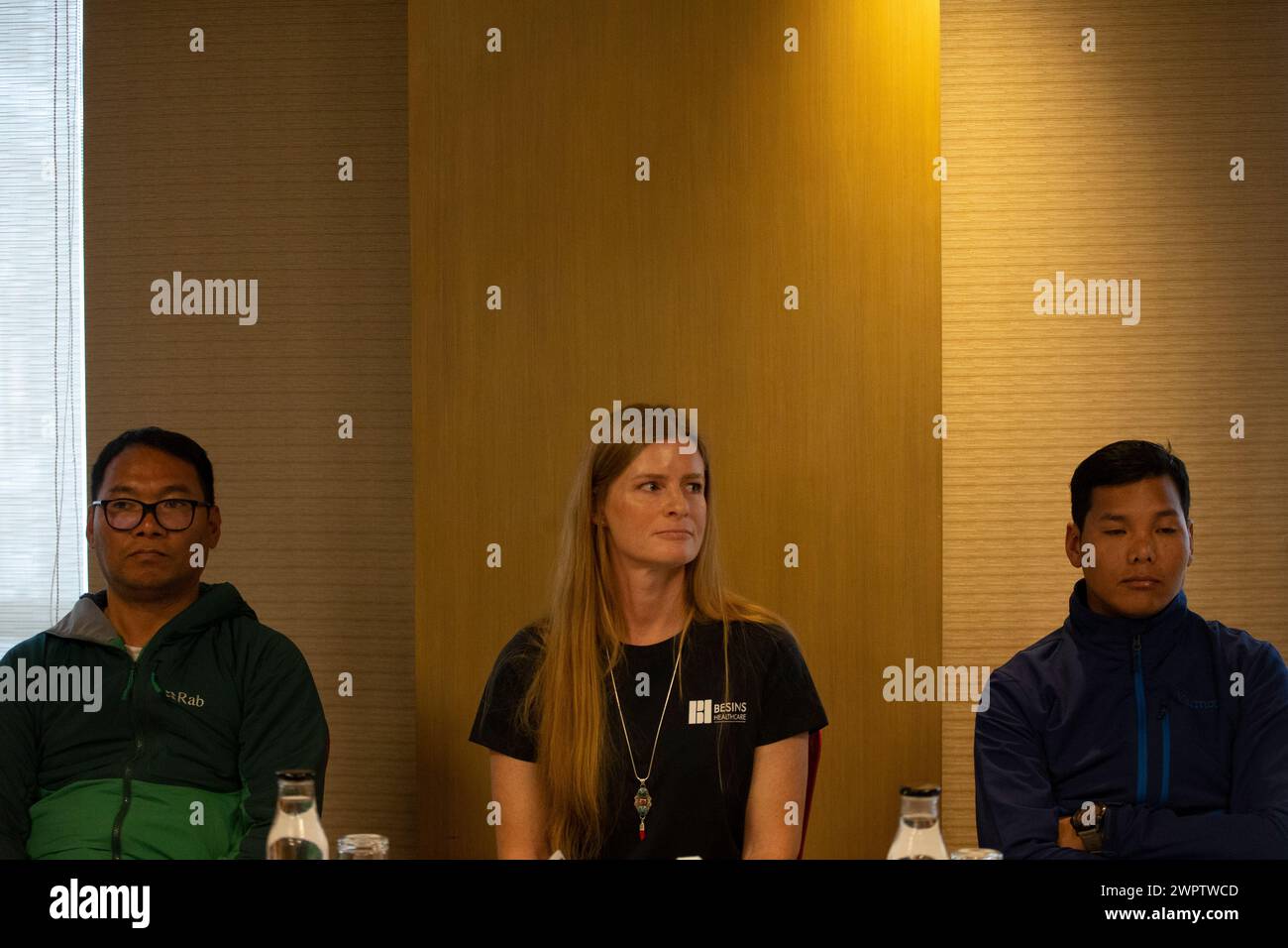 On March 9, 2024, in Kathmandu, Nepal. “Allie Pepper (C),” an ...