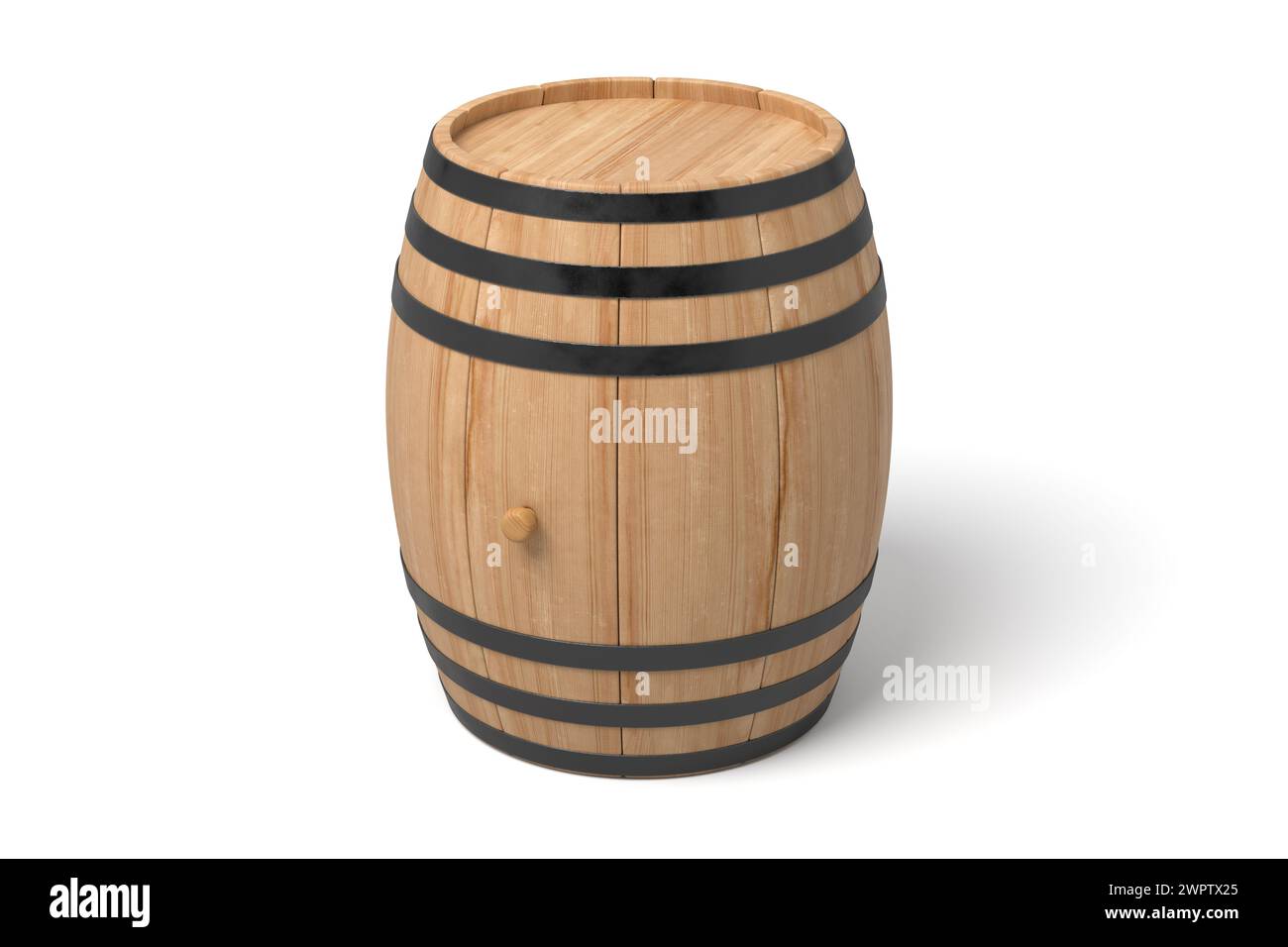 Modern wooden barrel viewpoint from above Stock Photo - Alamy