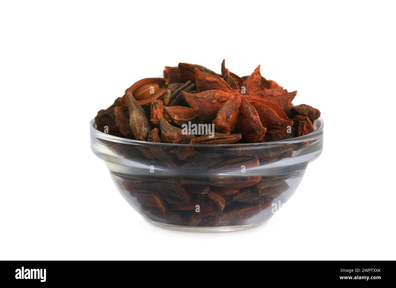 star anis ( Illicium anisatum) isolated on white background Stock Photo ...