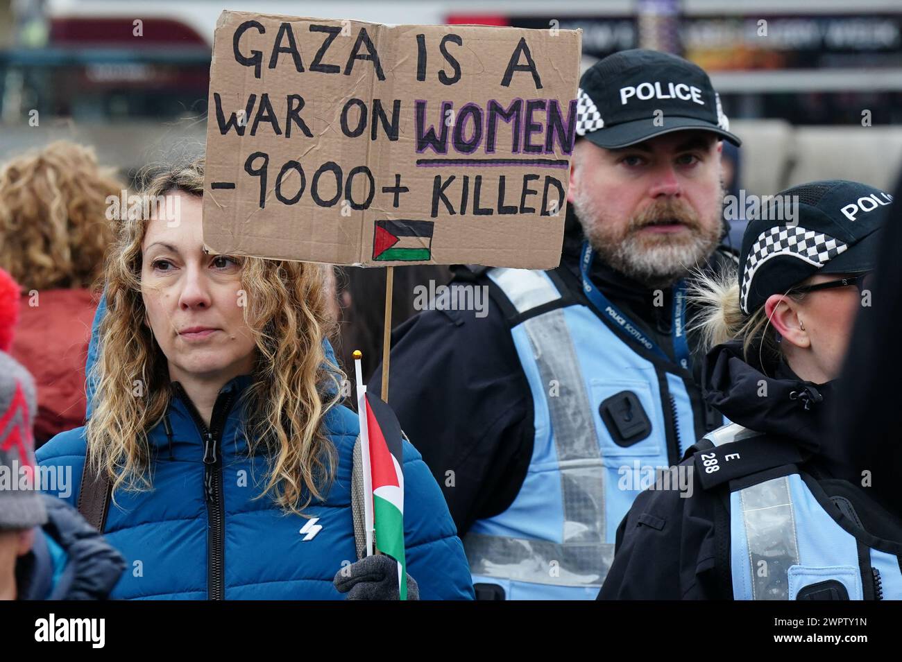 Scottish palestine solidarity campaign edinburgh 2024 hi-res stock ...