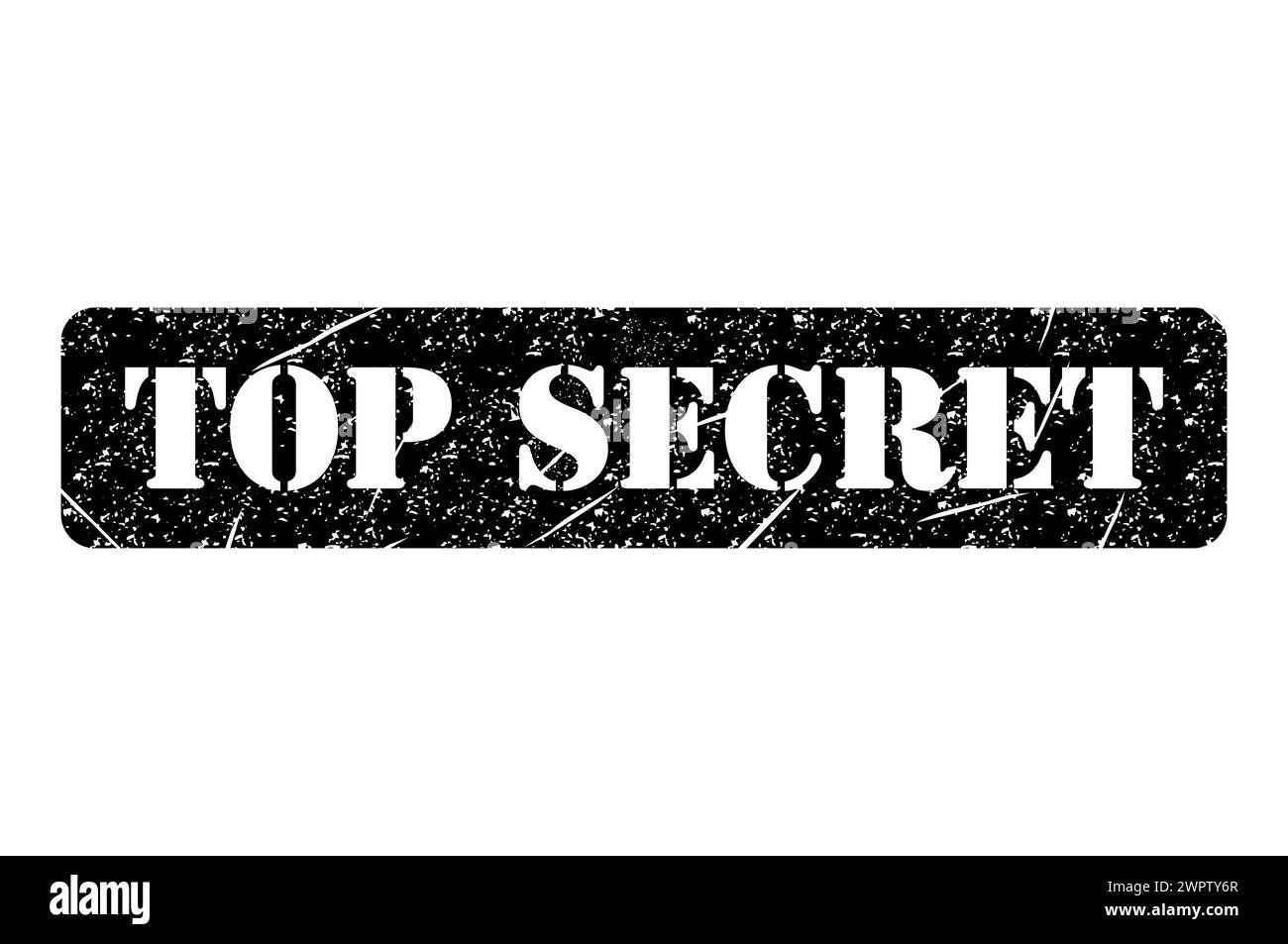 Top secret stamp symbol, label sticker sign button, text banner vector ...
