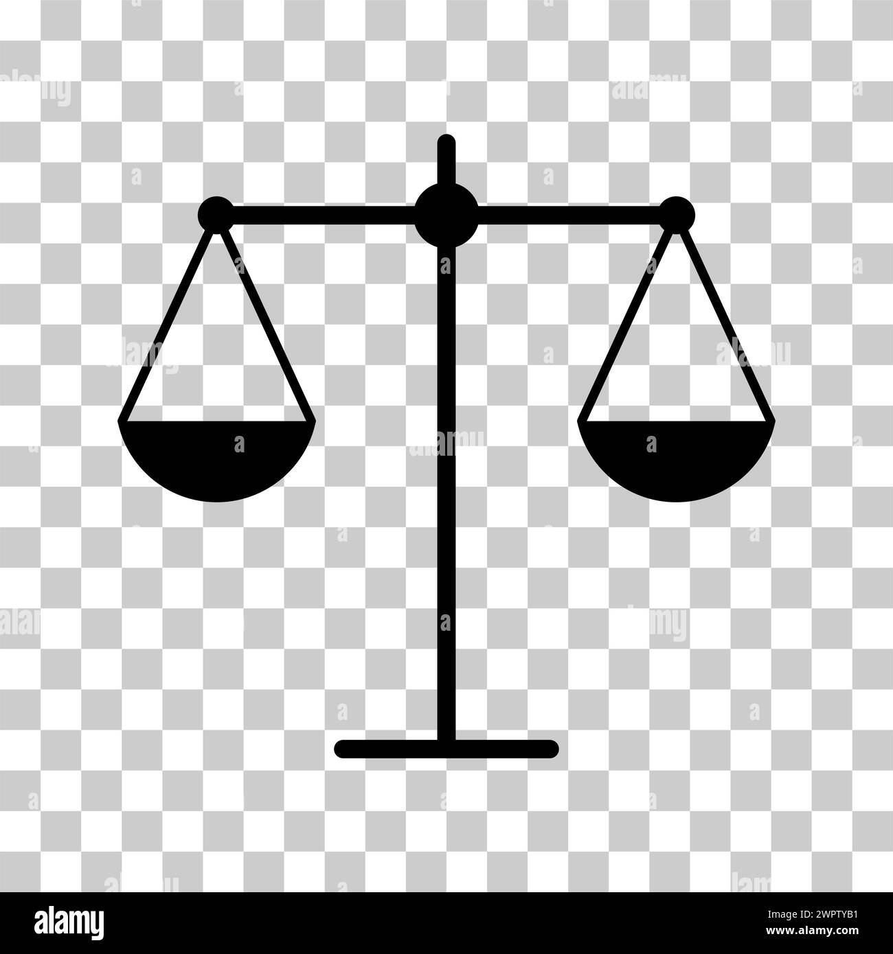 Scale equal icon, lawyer crime web sign, protection balance isolated ...