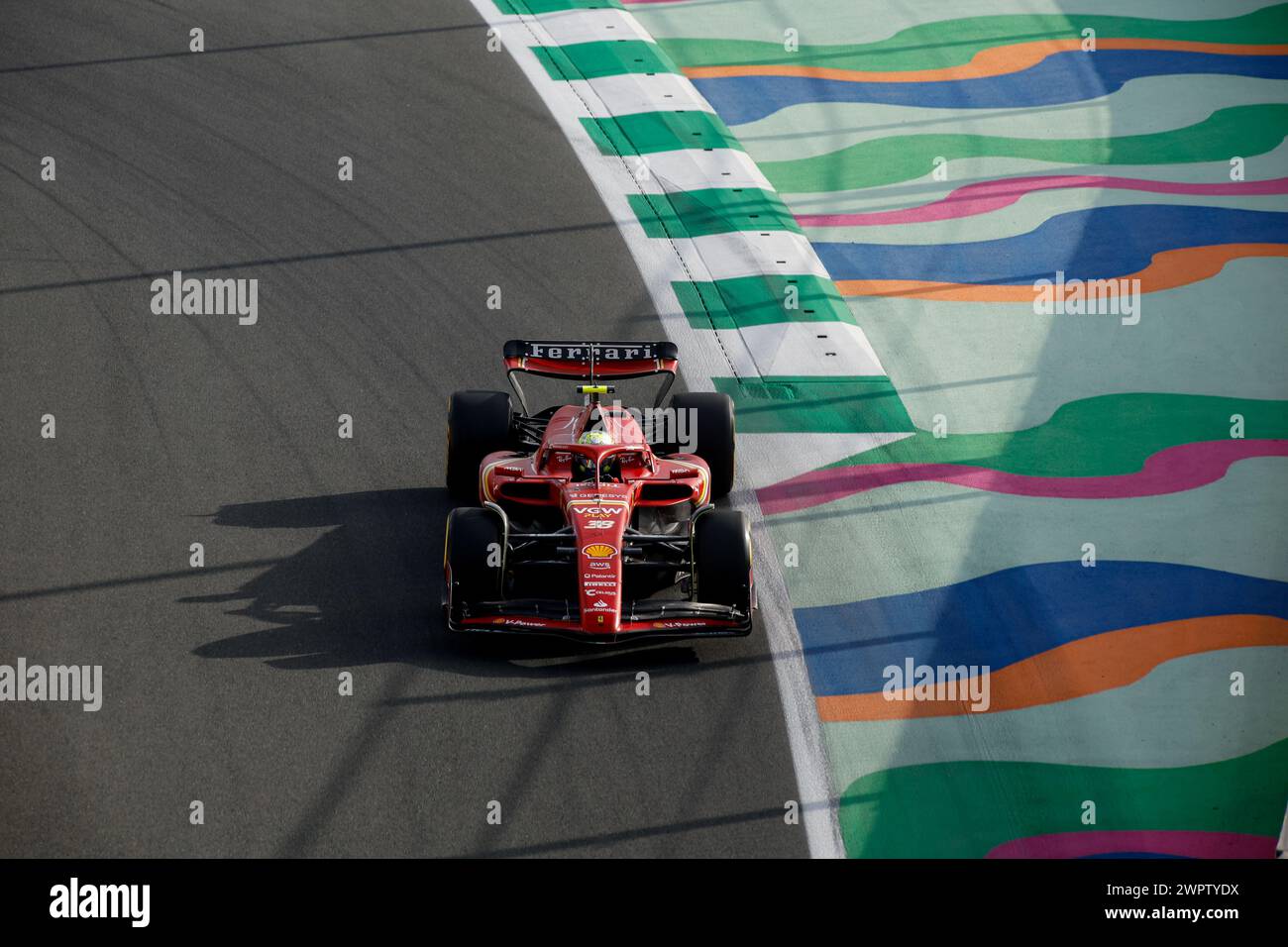 Jeddah, Arabie Saoudite. 08th Mar, 2024. 38 BEARMAN Oliver, Scuderia Ferrari SF-24, action ...