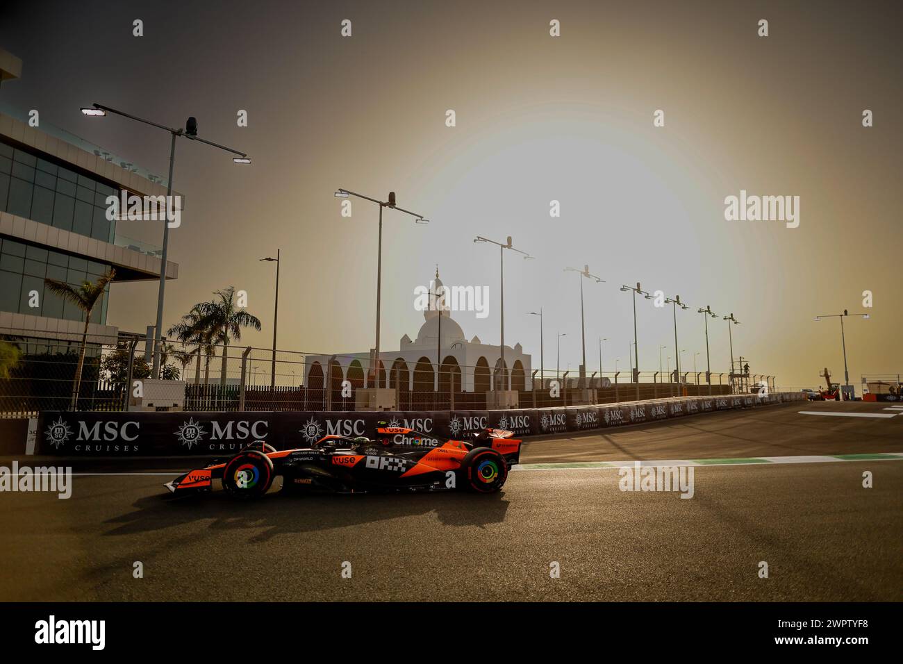 Jeddah, Arabie Saoudite. 08th Mar, 2024. 04 NORRIS Lando (gbr), McLaren F1 Team MCL38, action ...