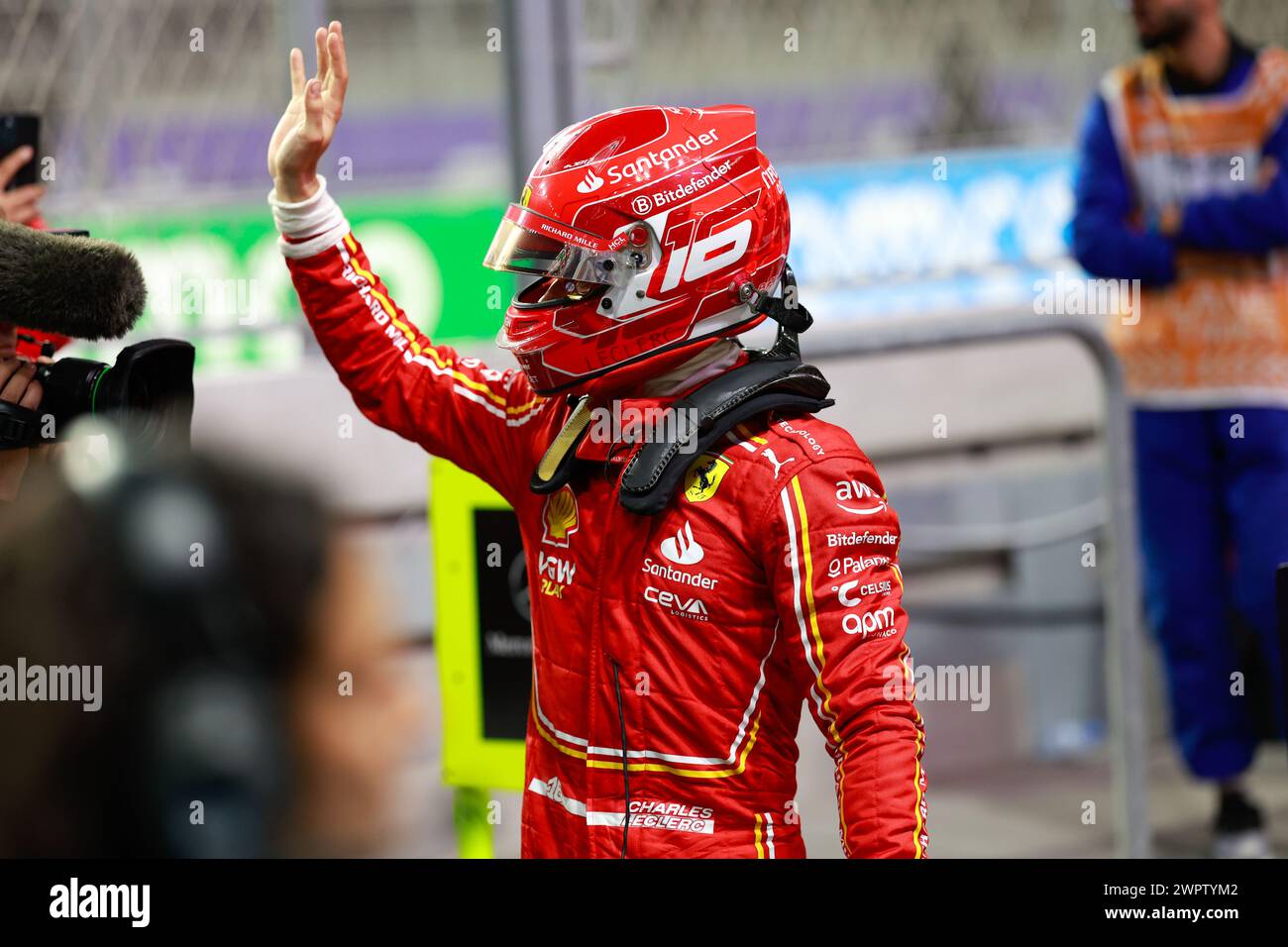 Jeddah, Arabie Saoudite. 08th Mar, 2024. LECLERC Charles (mco), Scuderia Ferrari SF-24, portrait ...