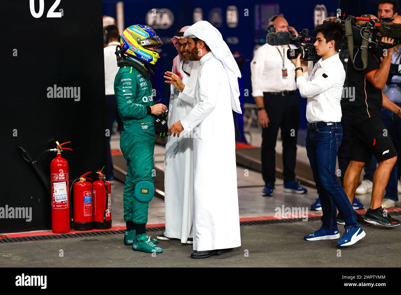 Jeddah, Arabie Saoudite. 08th Mar, 2024. ALONSO Fernando (spa), Aston Martin F1 Team AMR24 ...