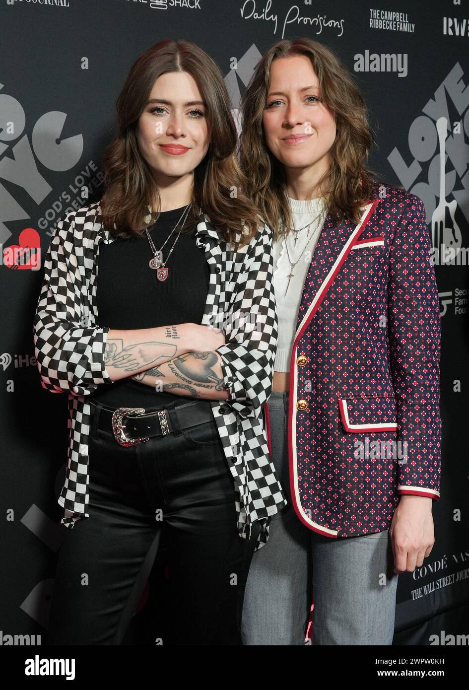New York, United States. 07th Mar, 2024. Rebecca Lovell and Megan ...