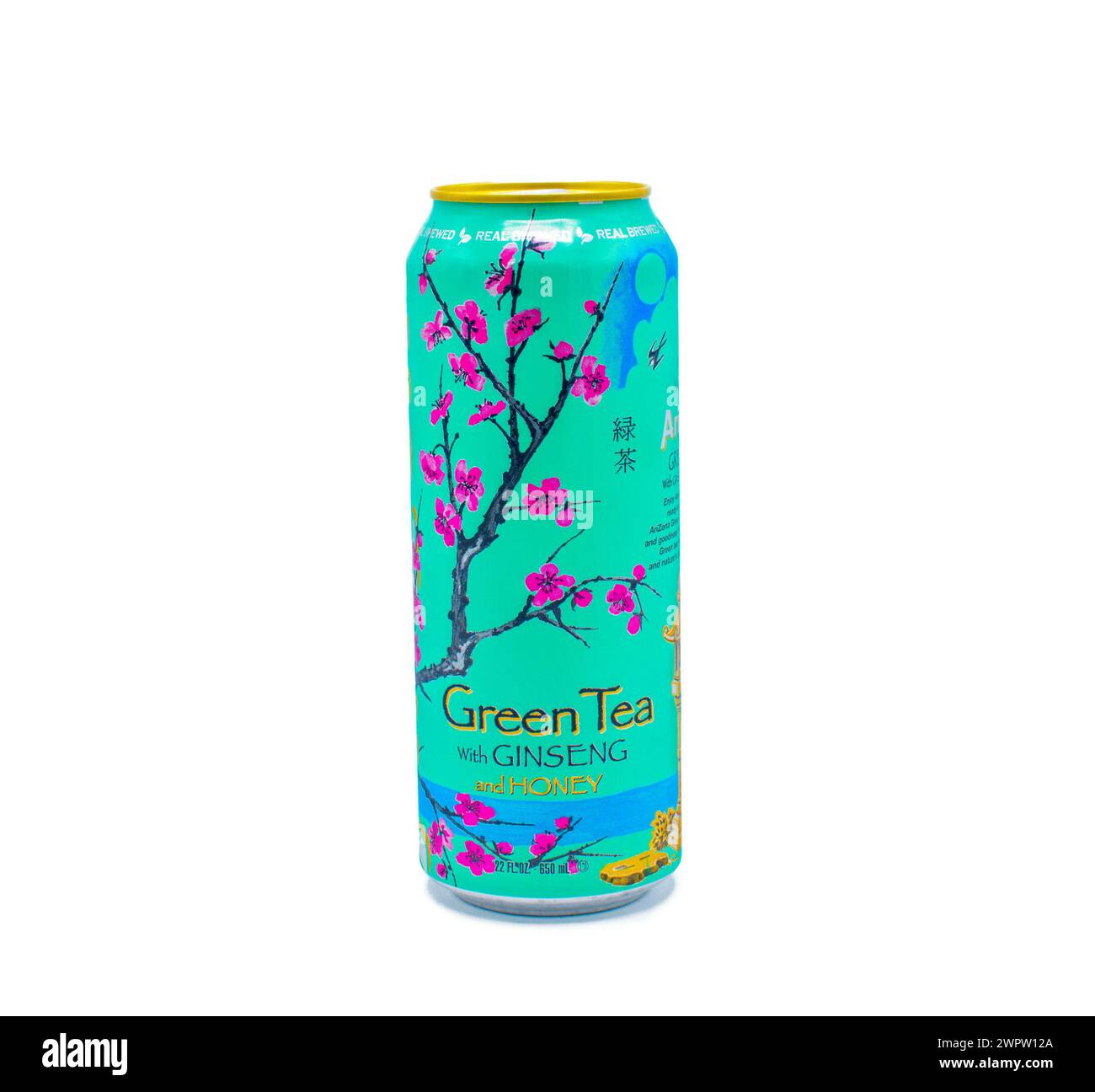 Ocala, FL 3-6-2024 bottle or can of Arizona brand 100 percent natural ...