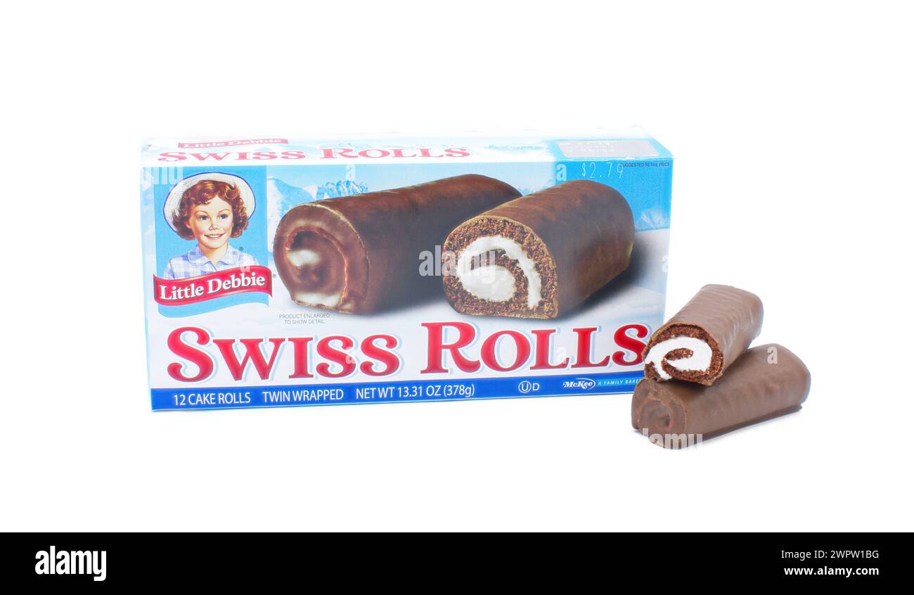 Ocala, FL 3-8-2024 Swiss rolls by little Debbie chocolate cake rolls ...