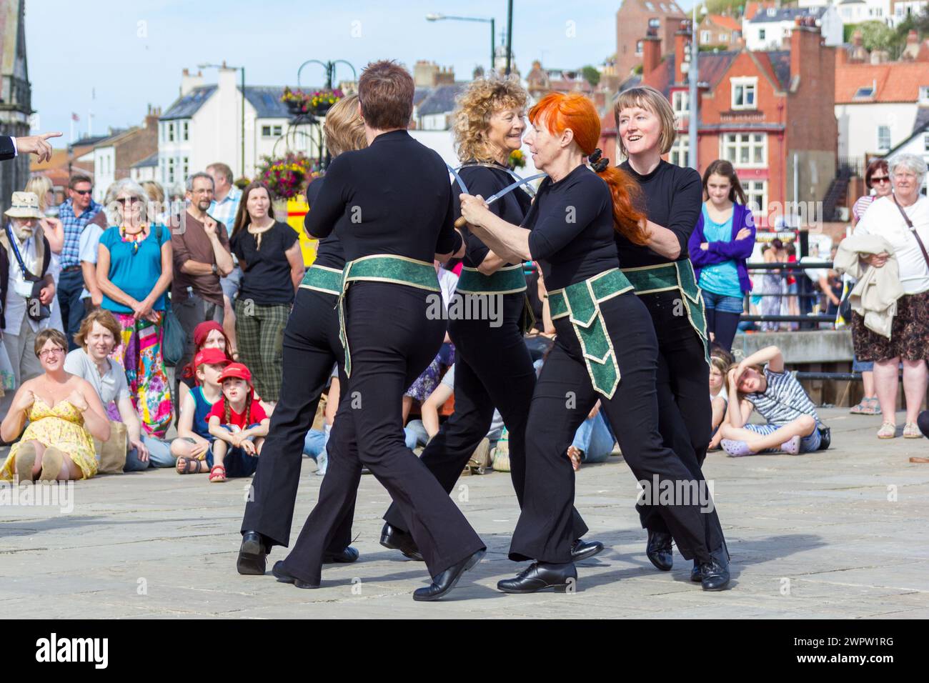 Morris dancers at Whitby Folk Week Stock Photo - Alamy