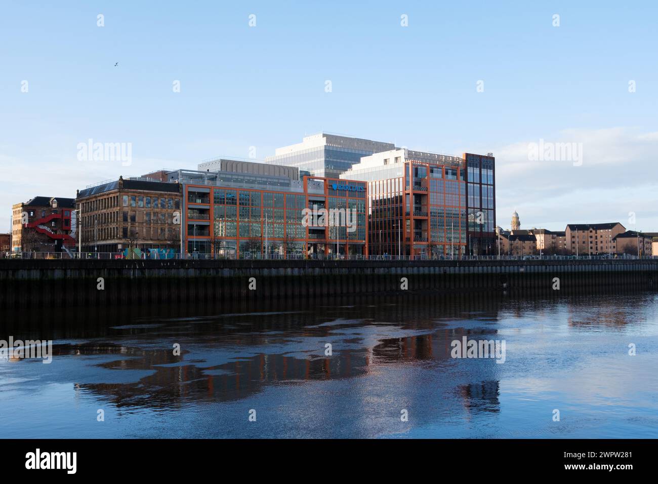 Glasgow Scotland: 11th Feb 2024: exterior Barclays Clyde Place with ...