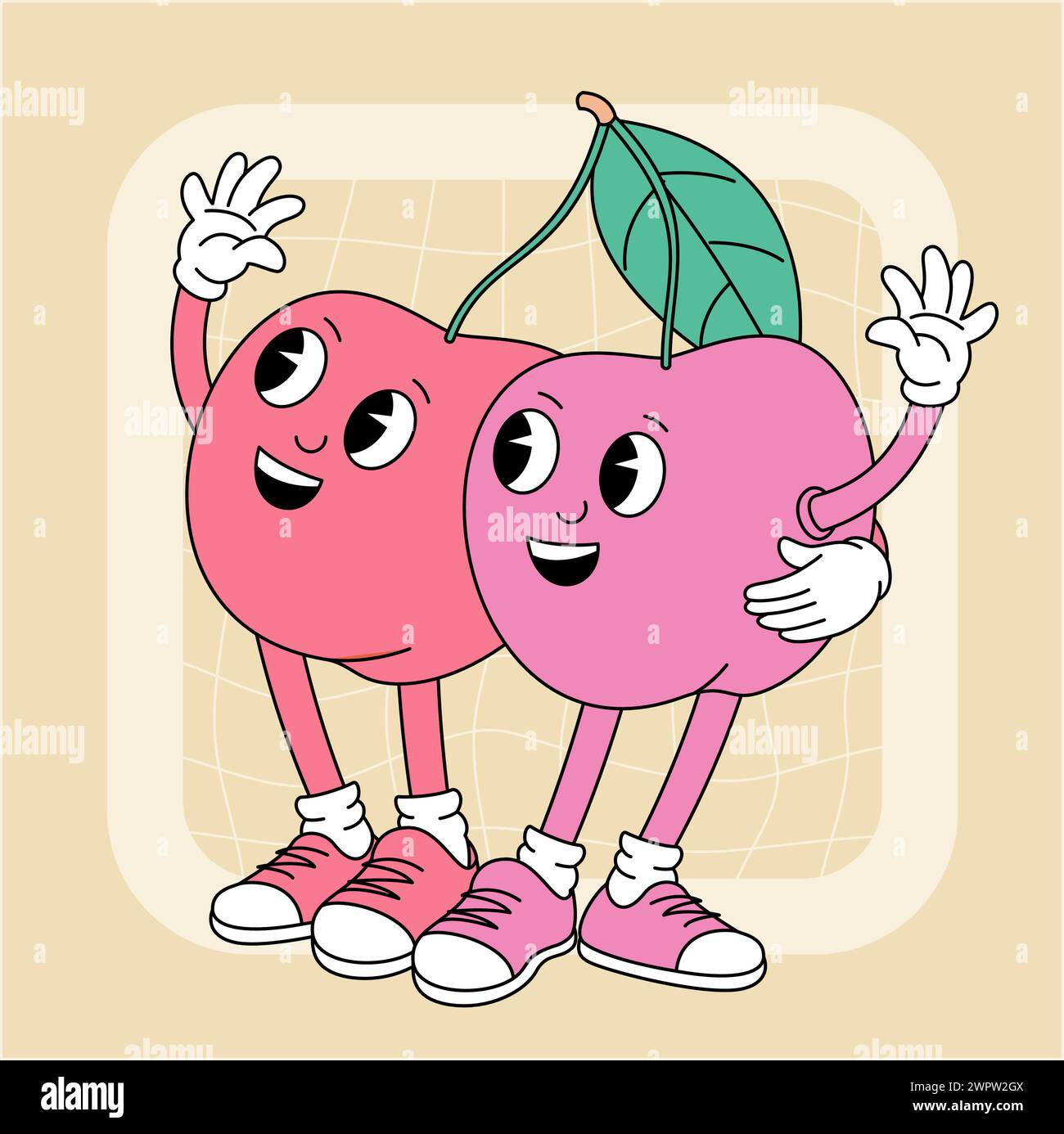 Groovy illustration hi-res stock photography and images - Alamy