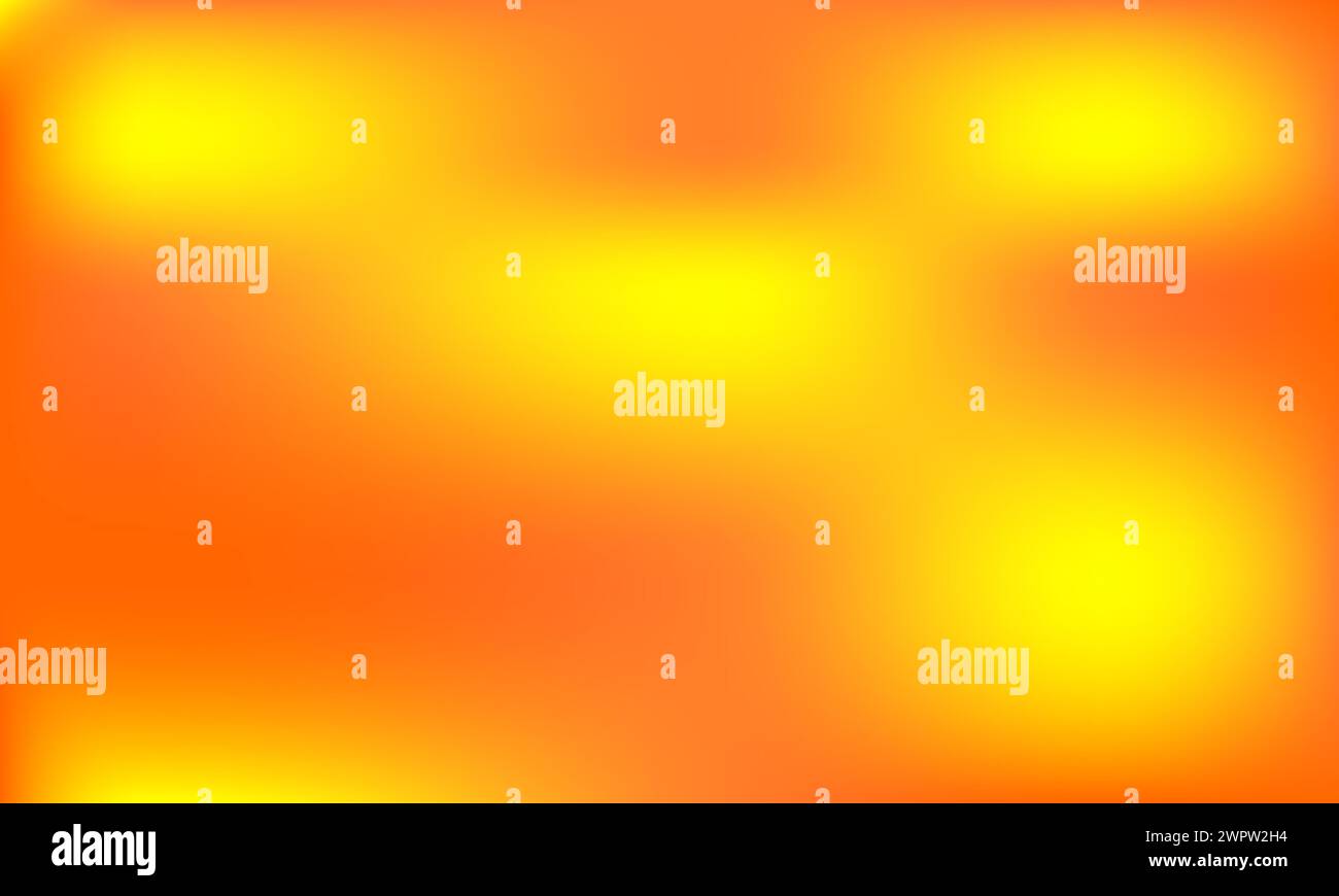 thermal bright orange and yellow gradient background. abstract heat map ...