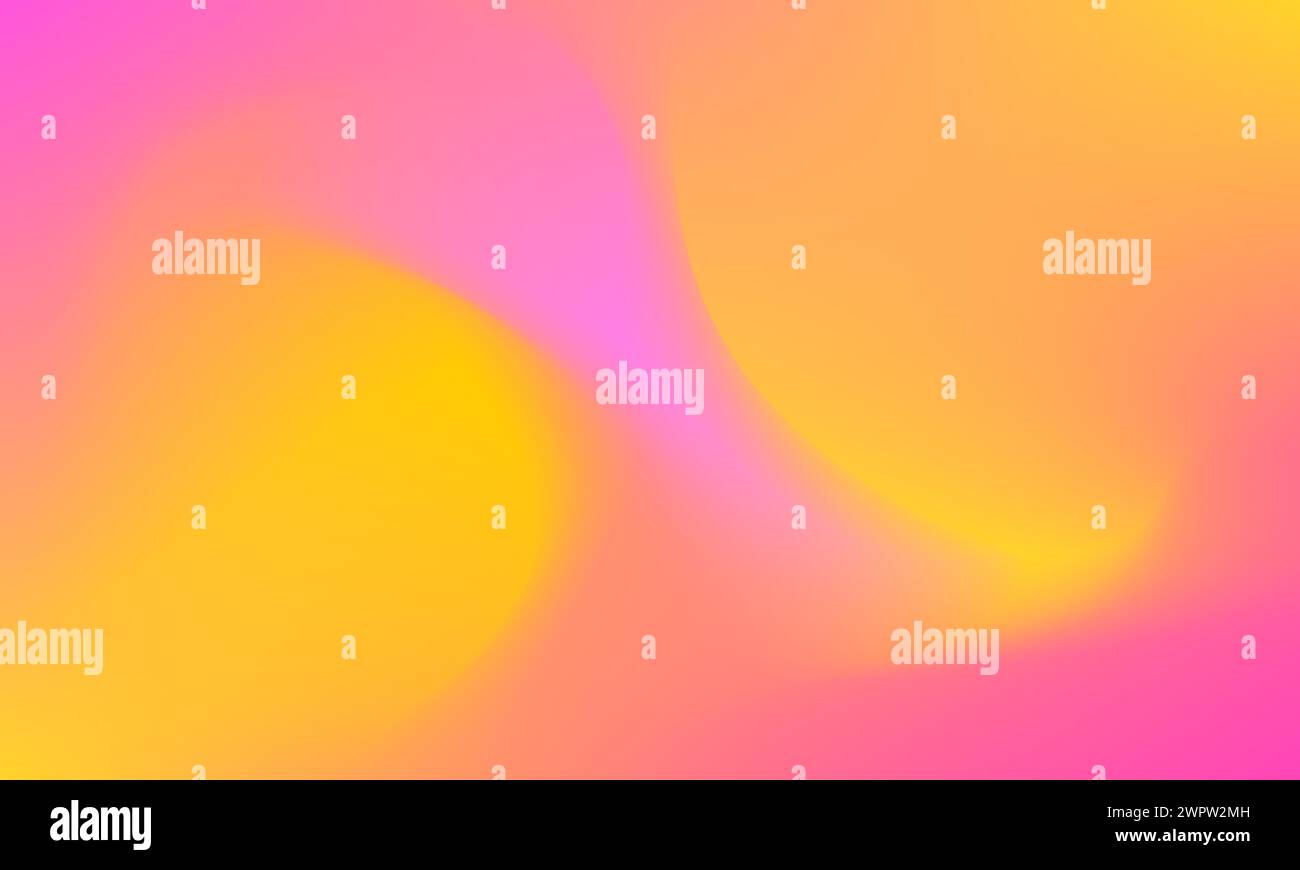 Abstract gradient background illustration of bright magenta and yellow ...